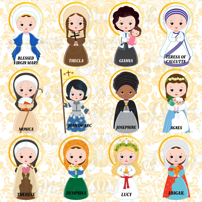 CUSTOM Female Saint Blanket 36 Saints, Catholic Gift for Kids/teen ...