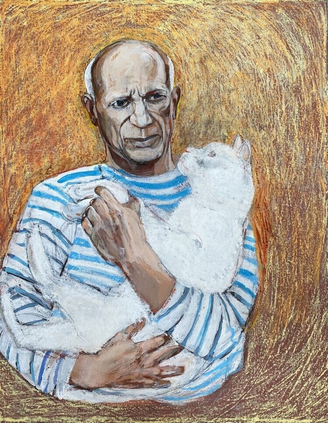 Picasso With a Cat - Etsy
