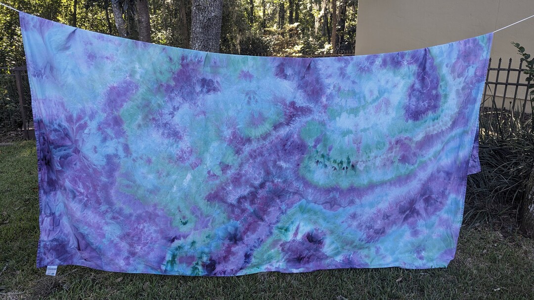 Tie Dye Sheet Set-hand Dyed Ice Dye: Witches Brew - Etsy