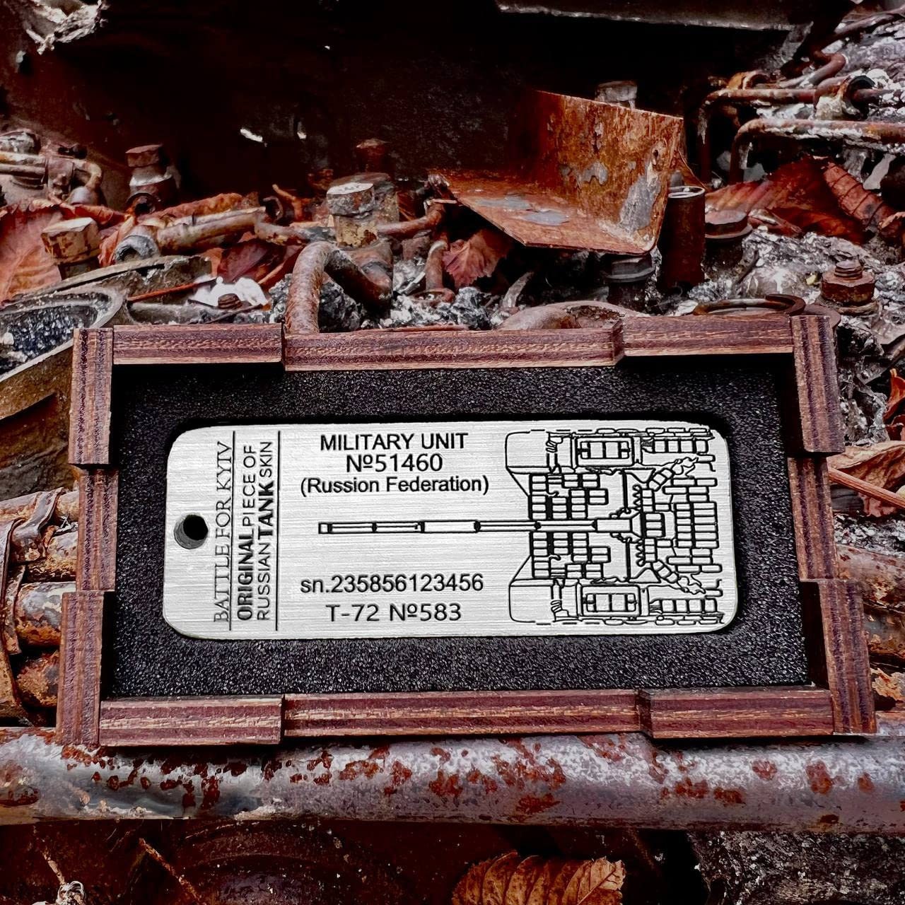 Piece of Russian Tank Genuine Tank Skin Key Tag Keychain Tag - Etsy Canada