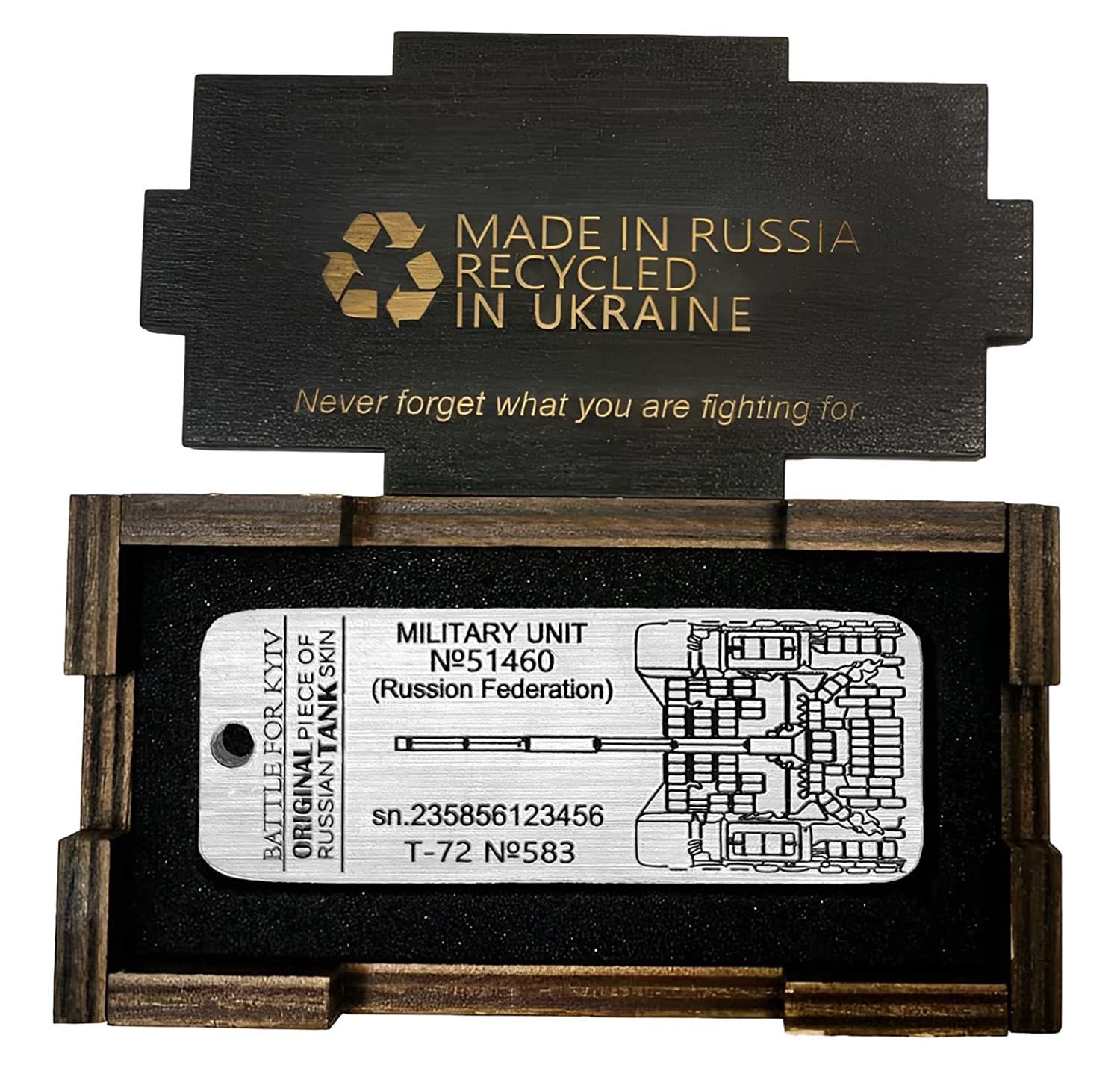 Piece of Russian Tank Genuine Tank Skin Key Tag Keychain Tag - Etsy Canada