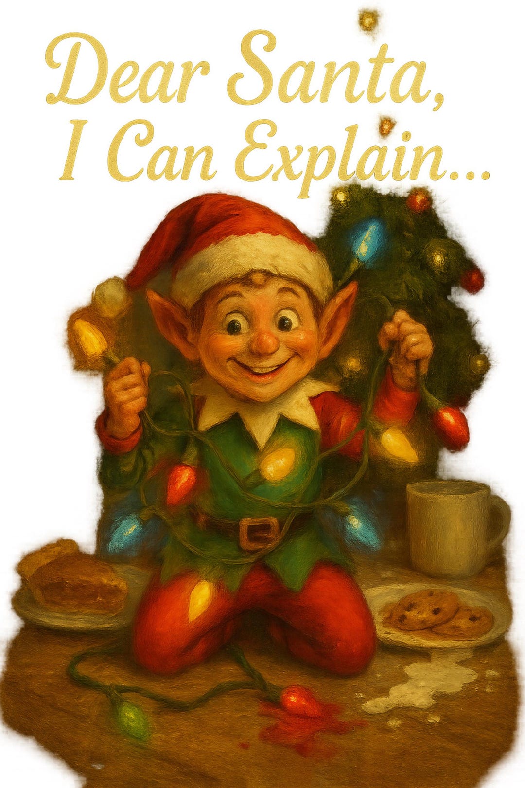 Christmas Elf Dear Santa I Can Explain Funny Holiday's Digital PNG ...
