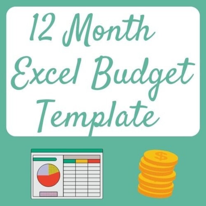 12 Month Budget Template - Etsy