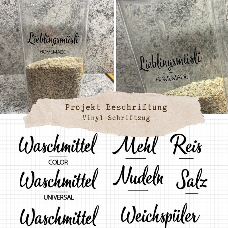 Flour and sugar decals stickers - Etsy.de