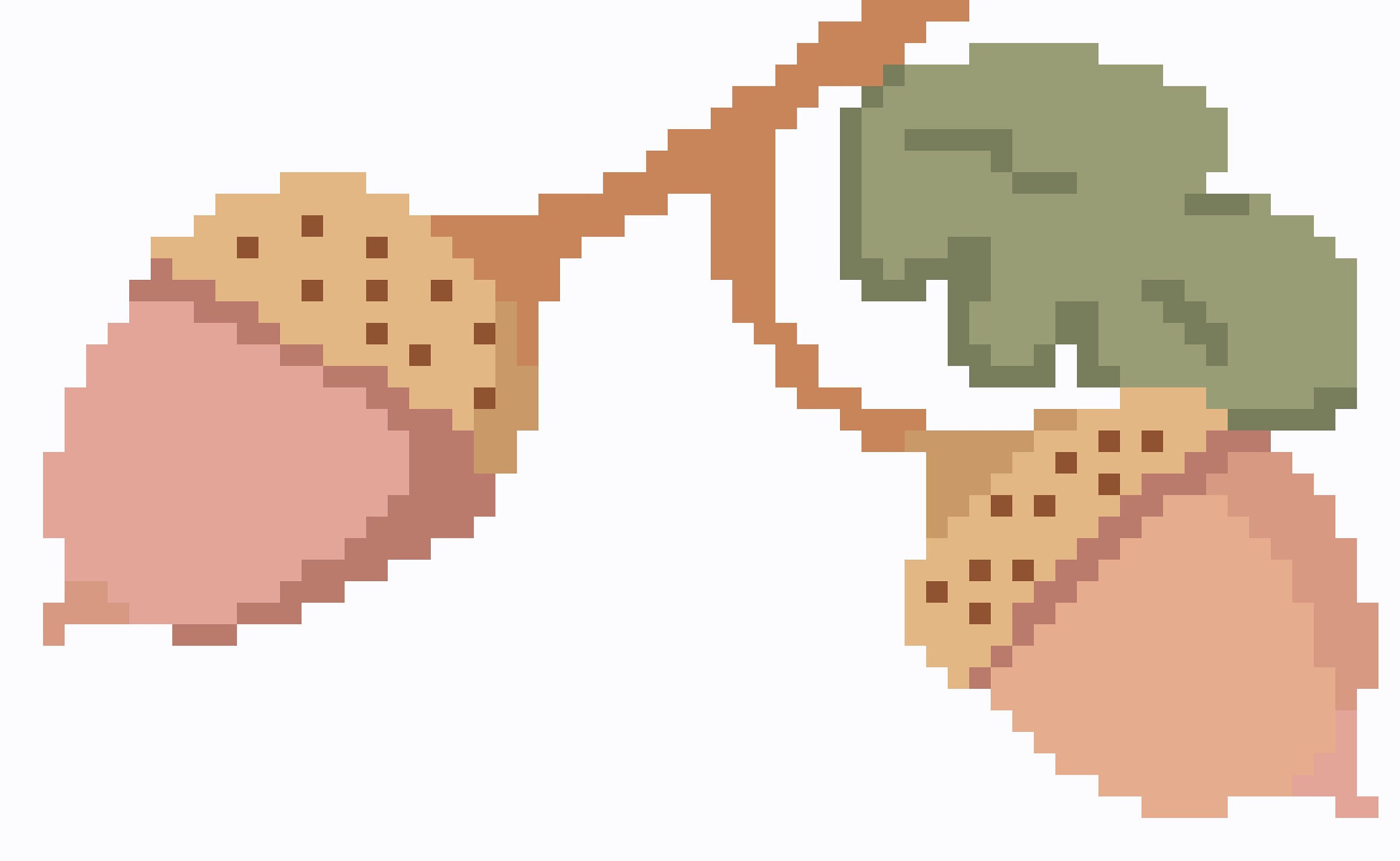 Pair of Acorns Needlepoint Stitch Chart PDF Cross Stitch Chart ...