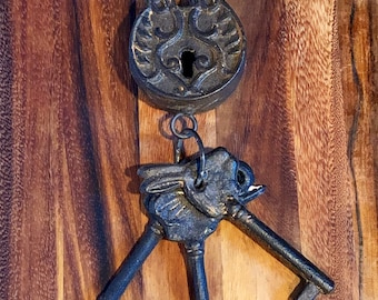 Cast Iron Lock and Key - Etsy