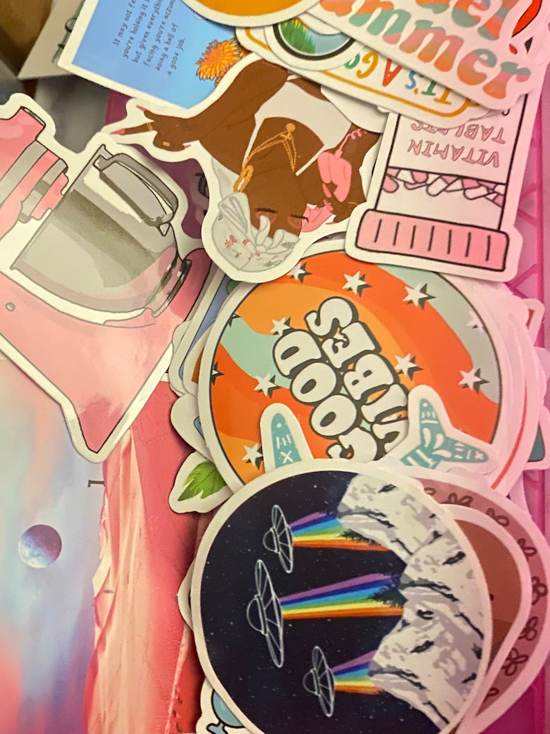 Mystery Stickers,sticker Pack, Random Sticker Flakes, Sticker Mystery ...