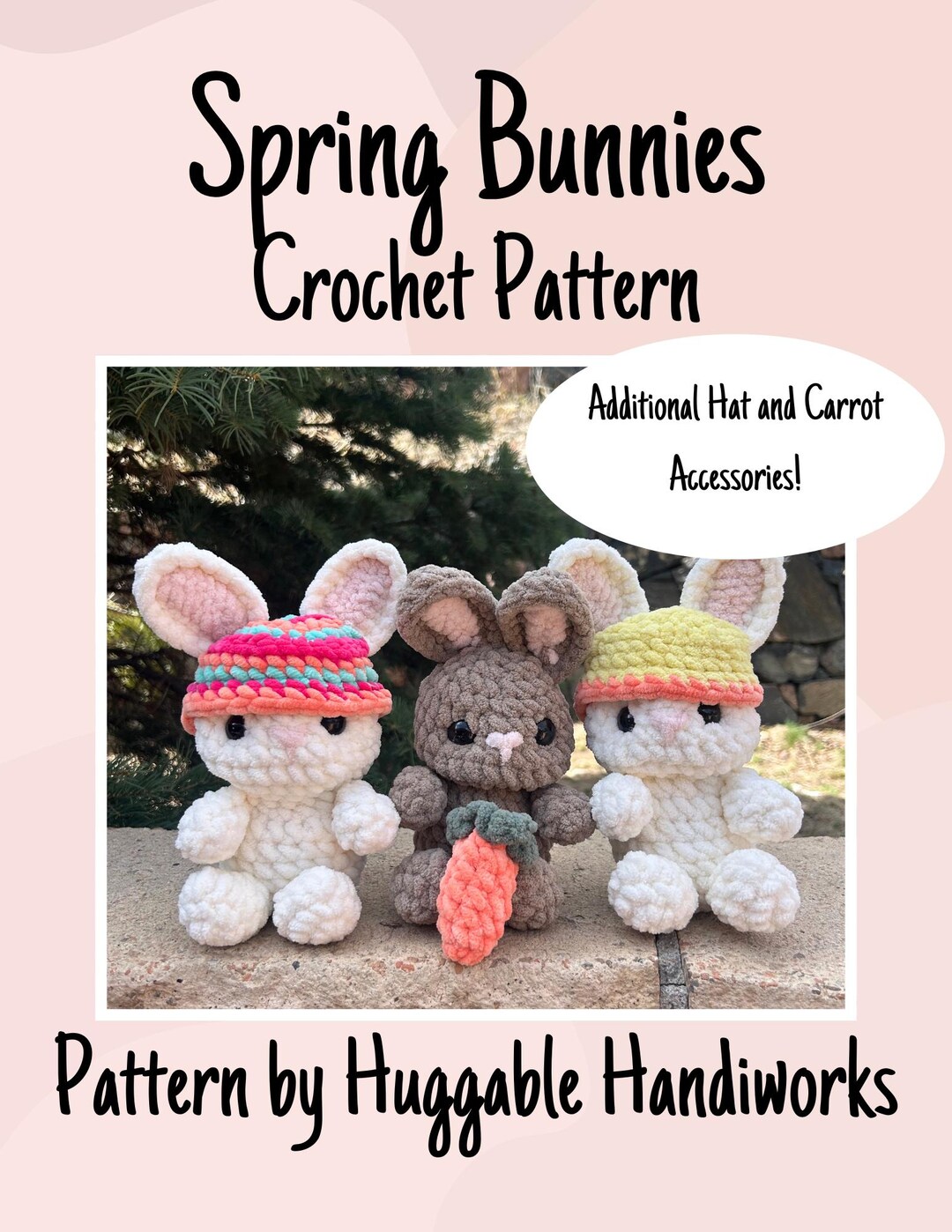 Spring Bunnies Crochet Pattern **DIGITAL FILE** - Etsy