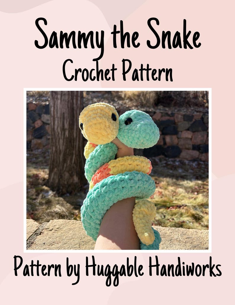 Sammy the Snake Crochet Pattern **DIGITAL FILE** - Etsy