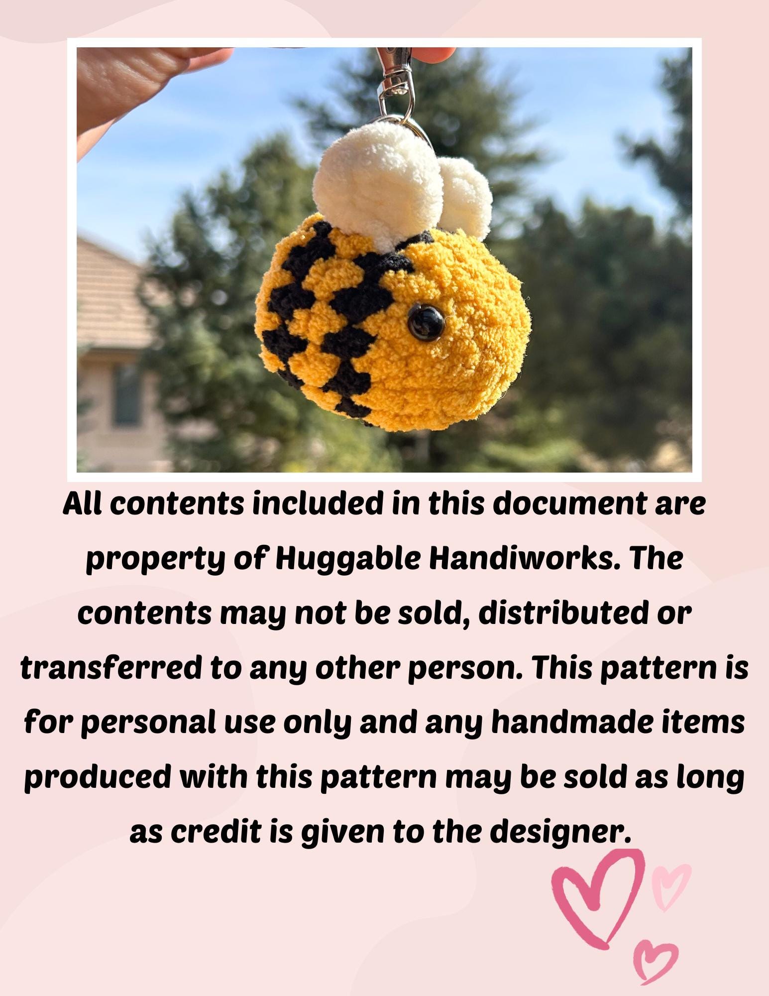 Mini Bee Crochet Pattern **DIGITAL PATTERN** - Etsy