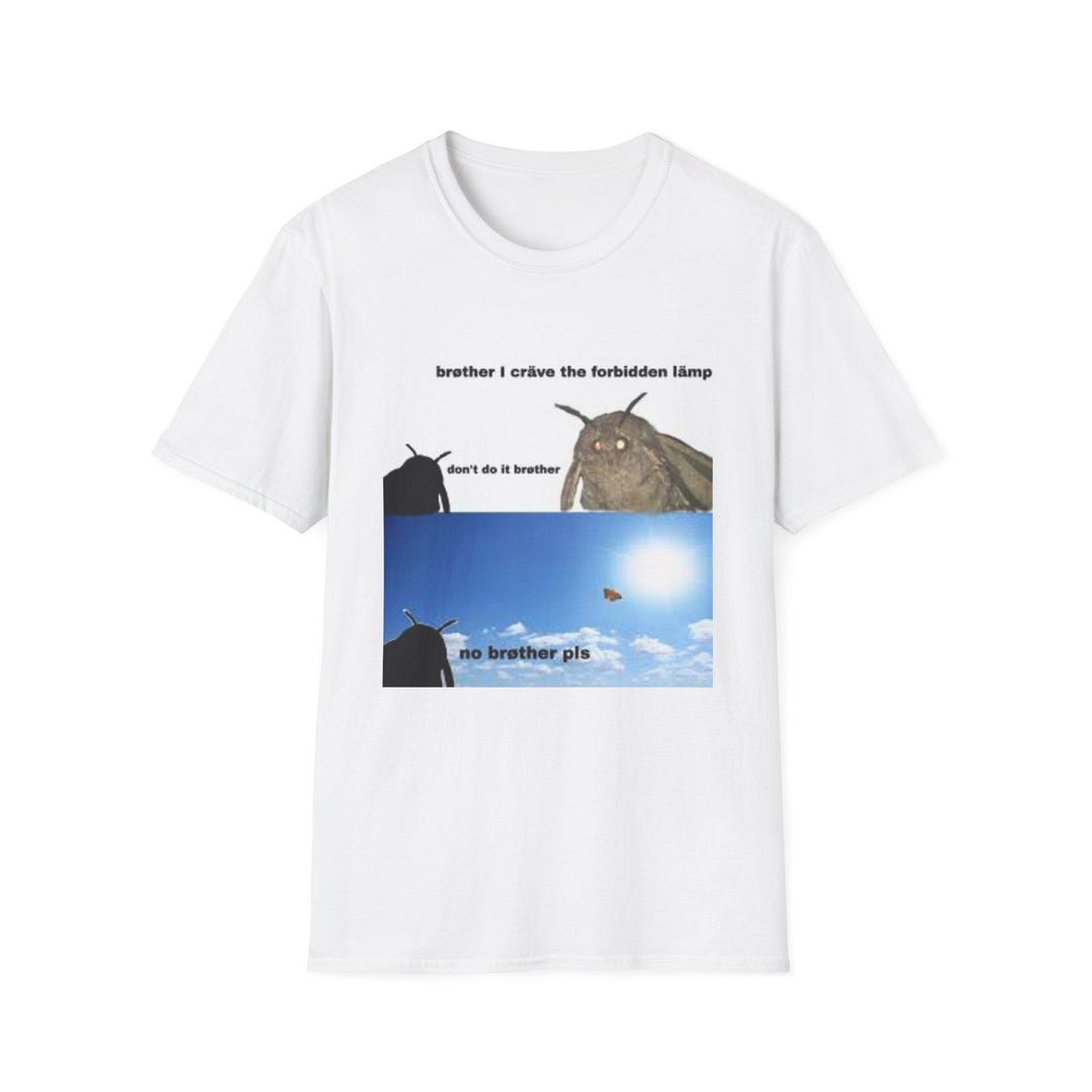 Funny Mothman Meme T-shirt Cryptid Gift Shirt Meme Shirt Mothman Shirt ...