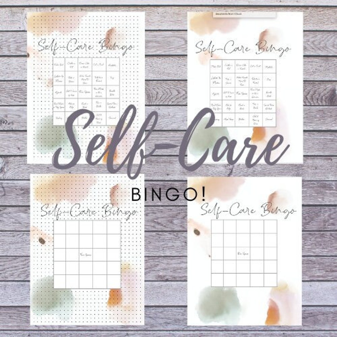 Self Care Bingo Printable - Etsy