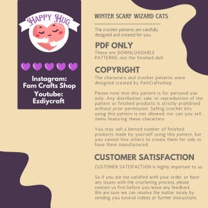 Wizard Kitten Crochet Pattern - Amigurumi Cats With Winter Scarves ...