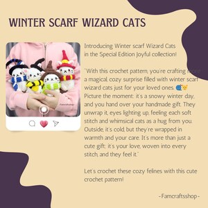 Wizard Kitten Crochet Pattern - Amigurumi Cats With Winter Scarves ...