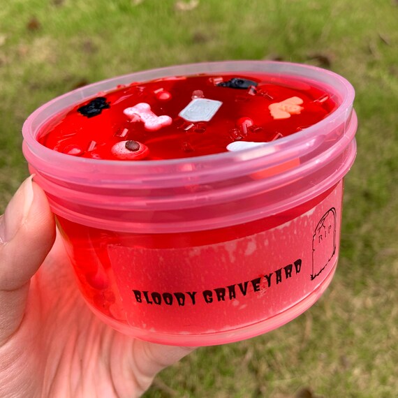 Bloody Graveyard Slime clear Slime Limited Edition Cherry - Etsy