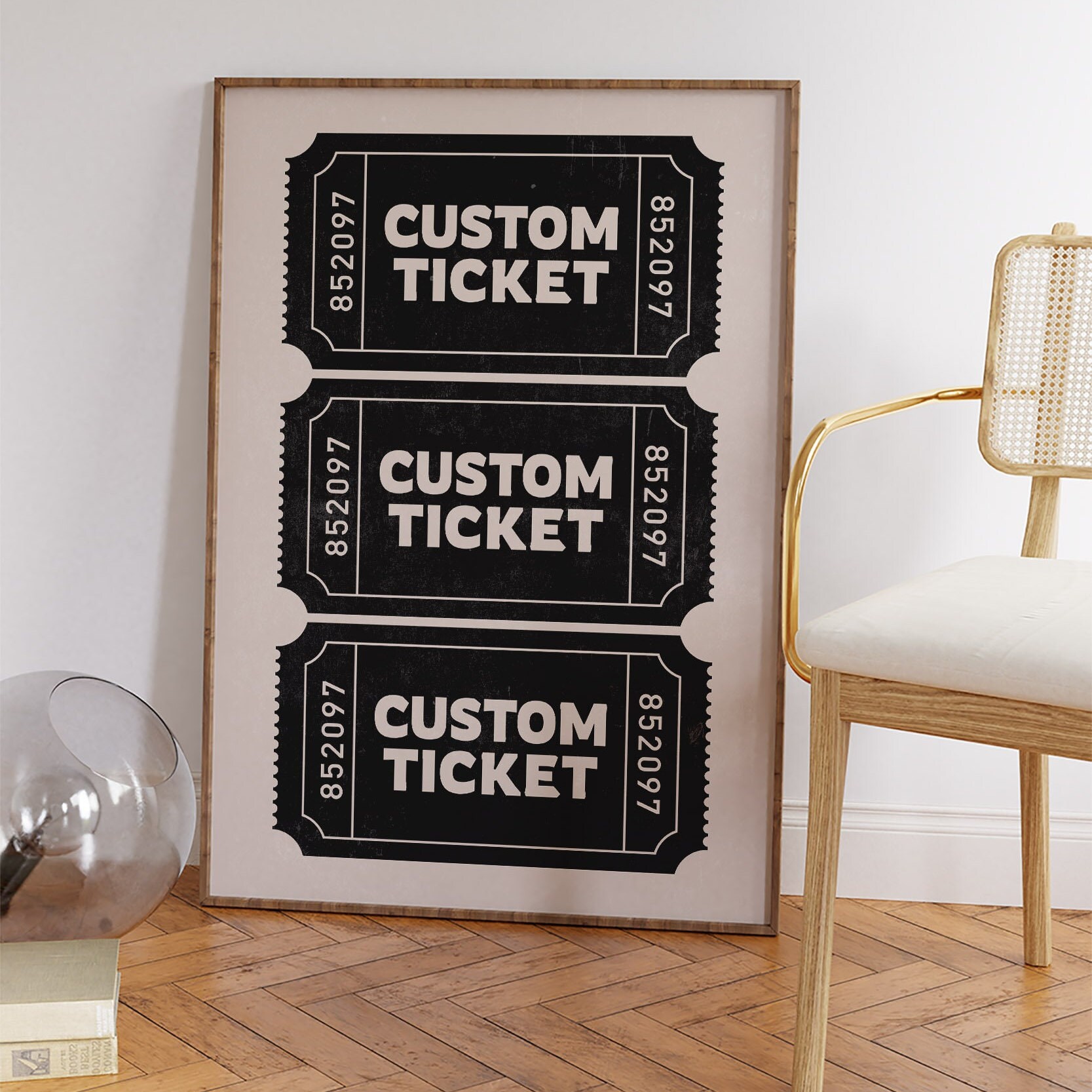 Customize Printable Ticket Poster | Personalized Preppy Cool Prints ...