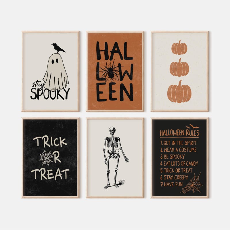 Cute Halloween Poster - Etsy