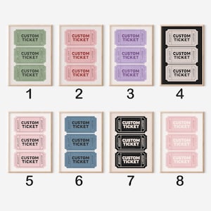 Customize Printable Ticket Poster | Personalized Preppy Cool Prints ...
