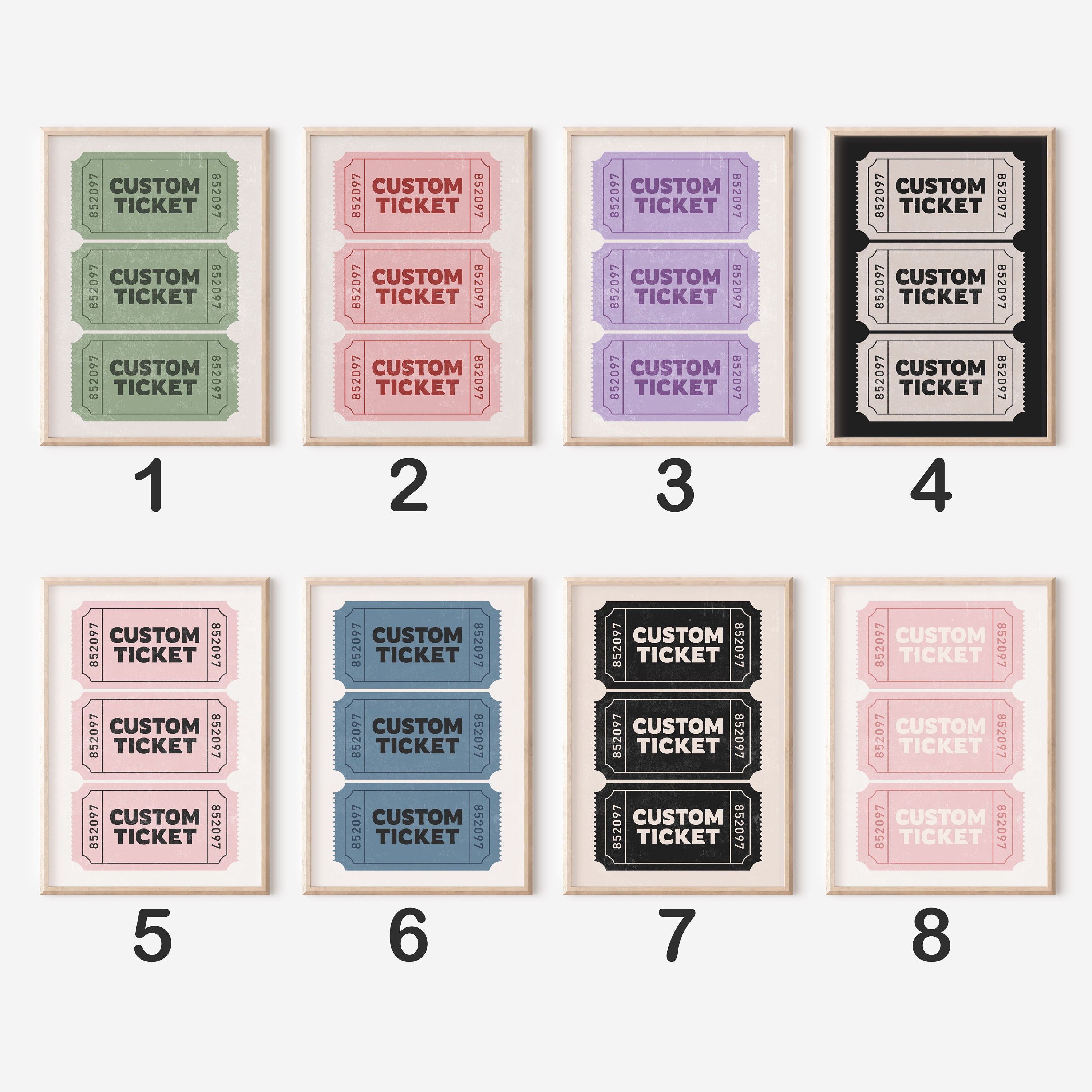 Customize Printable Ticket Poster | Personalized Preppy Cool Prints ...