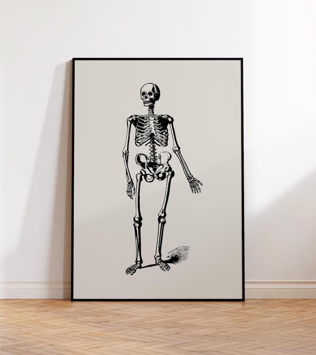 Skeleton Print, Halloween Decor, Skeleton Wall Art, Halloween Print ...