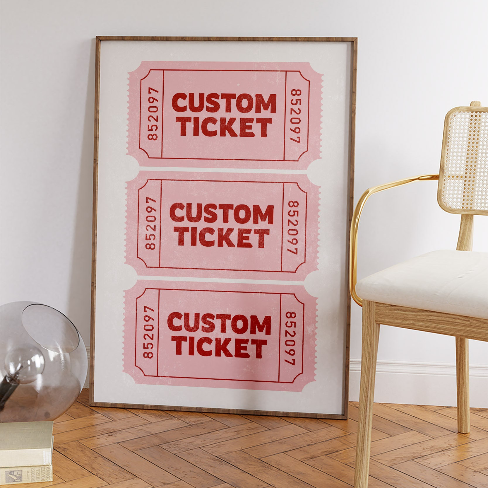 Customize Printable Ticket Poster | Personalized Preppy Cool Prints ...