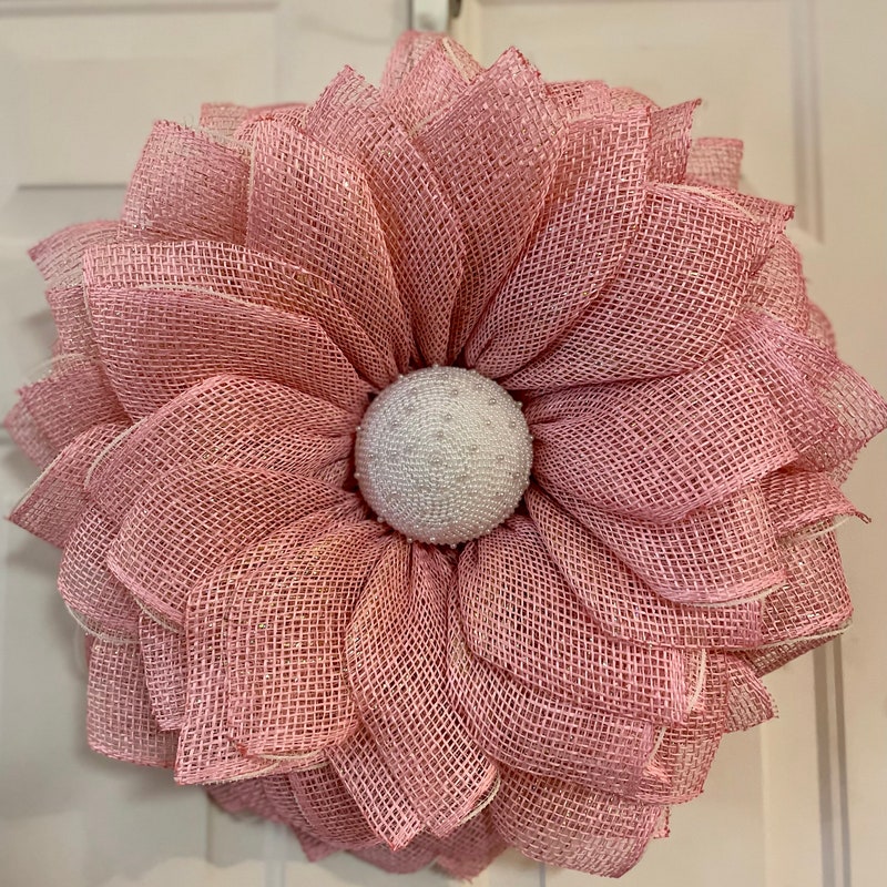 Deco Mesh Flower - Etsy