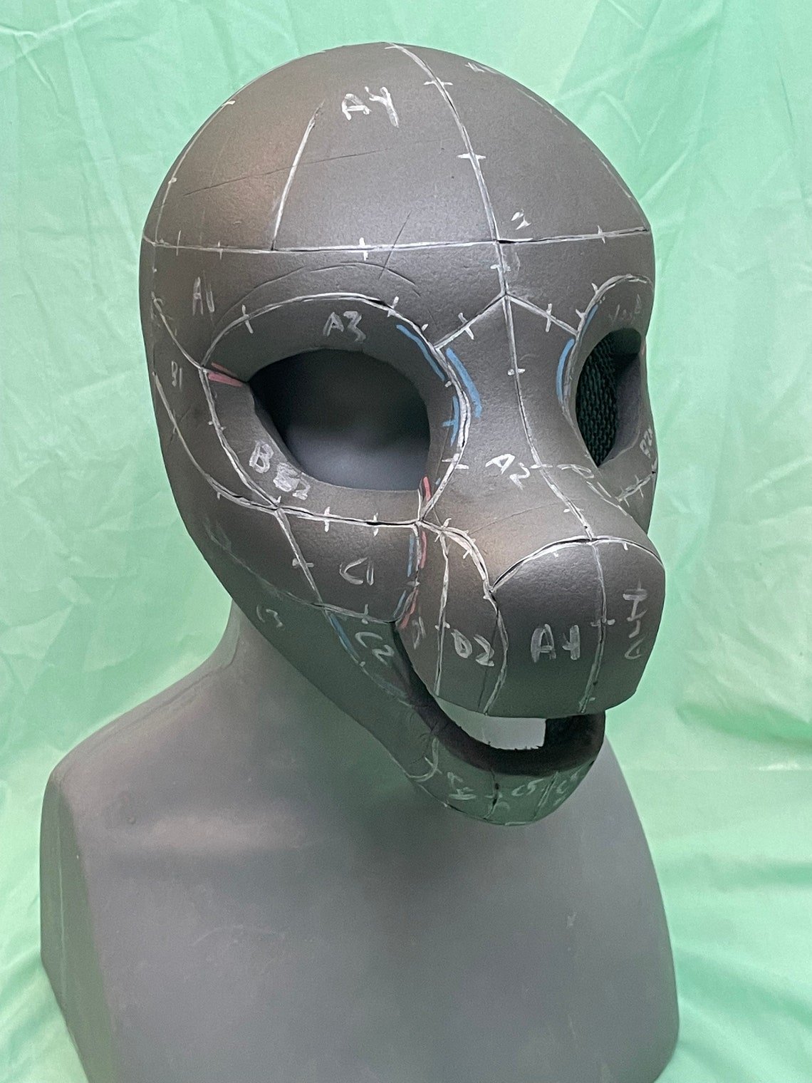 Fursuit Headbase Pattern jasper DOWNLOAD ONLY - Etsy