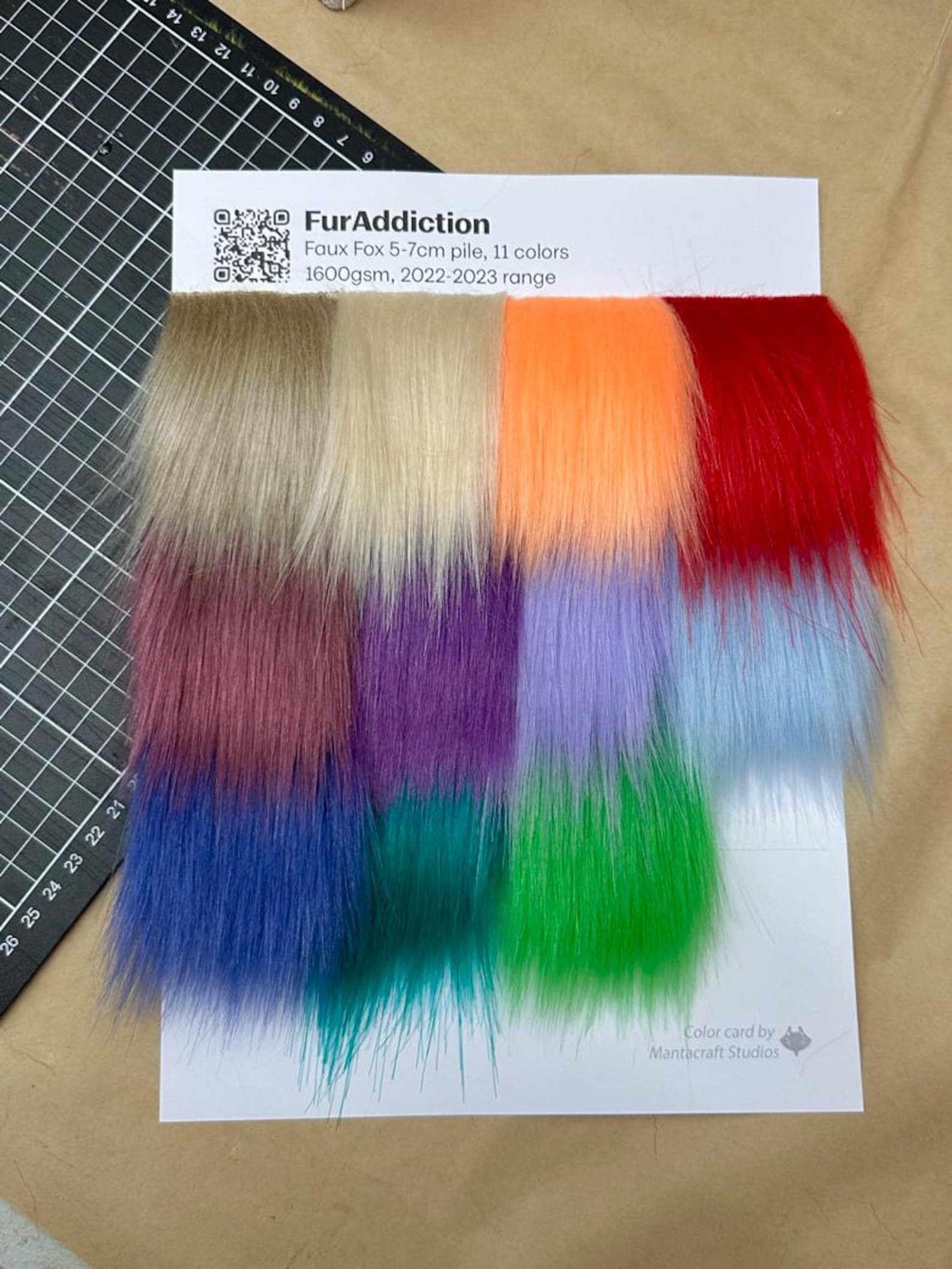 Furaddiction Faux Fur Sample Swatch Cards - Etsy