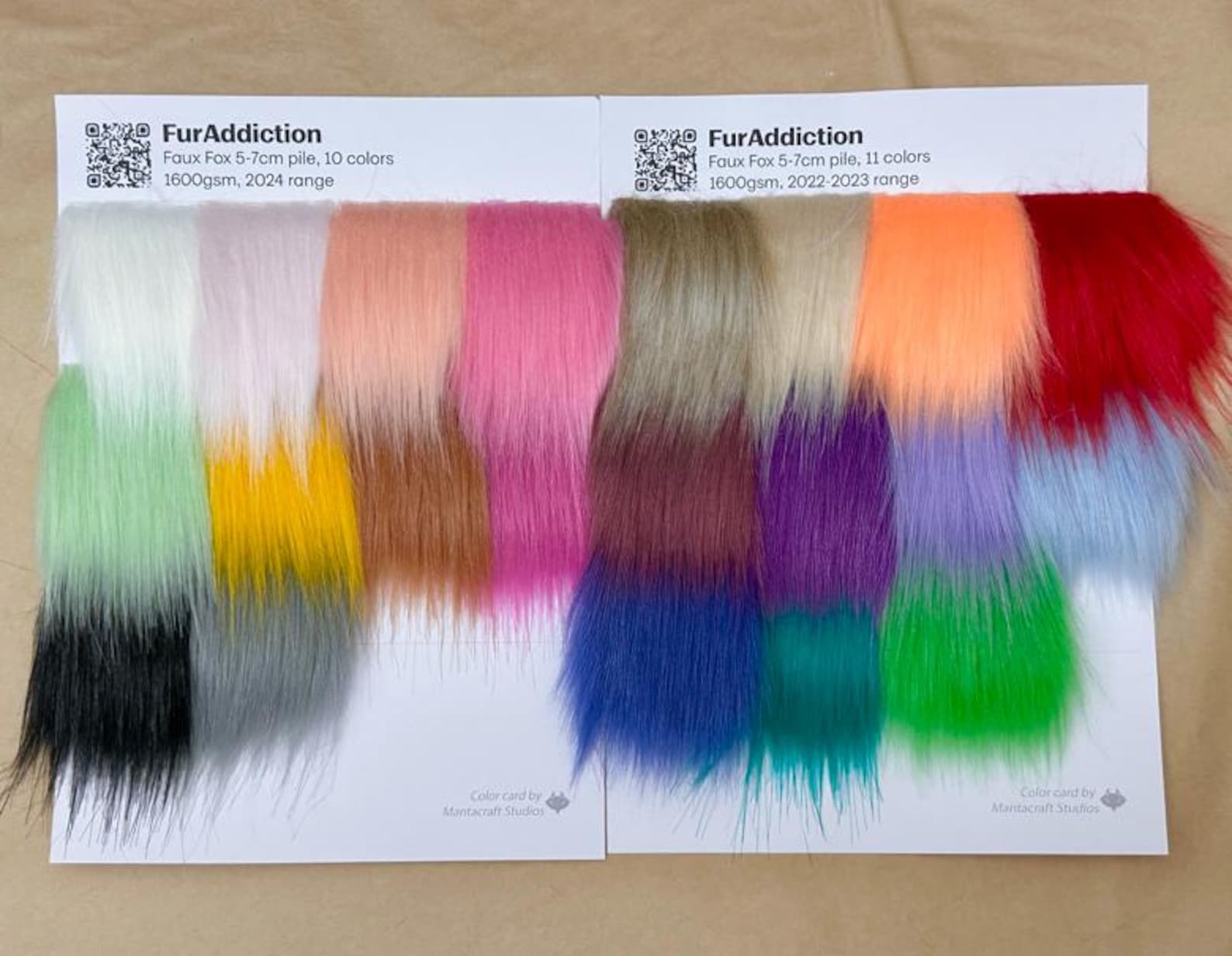 Furaddiction Faux Fur Sample Swatch Cards - Etsy