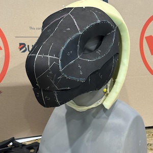 Utahraptor Fursuit Headbase Pattern Moving Jaw - DOWNLOAD ONLY - Etsy