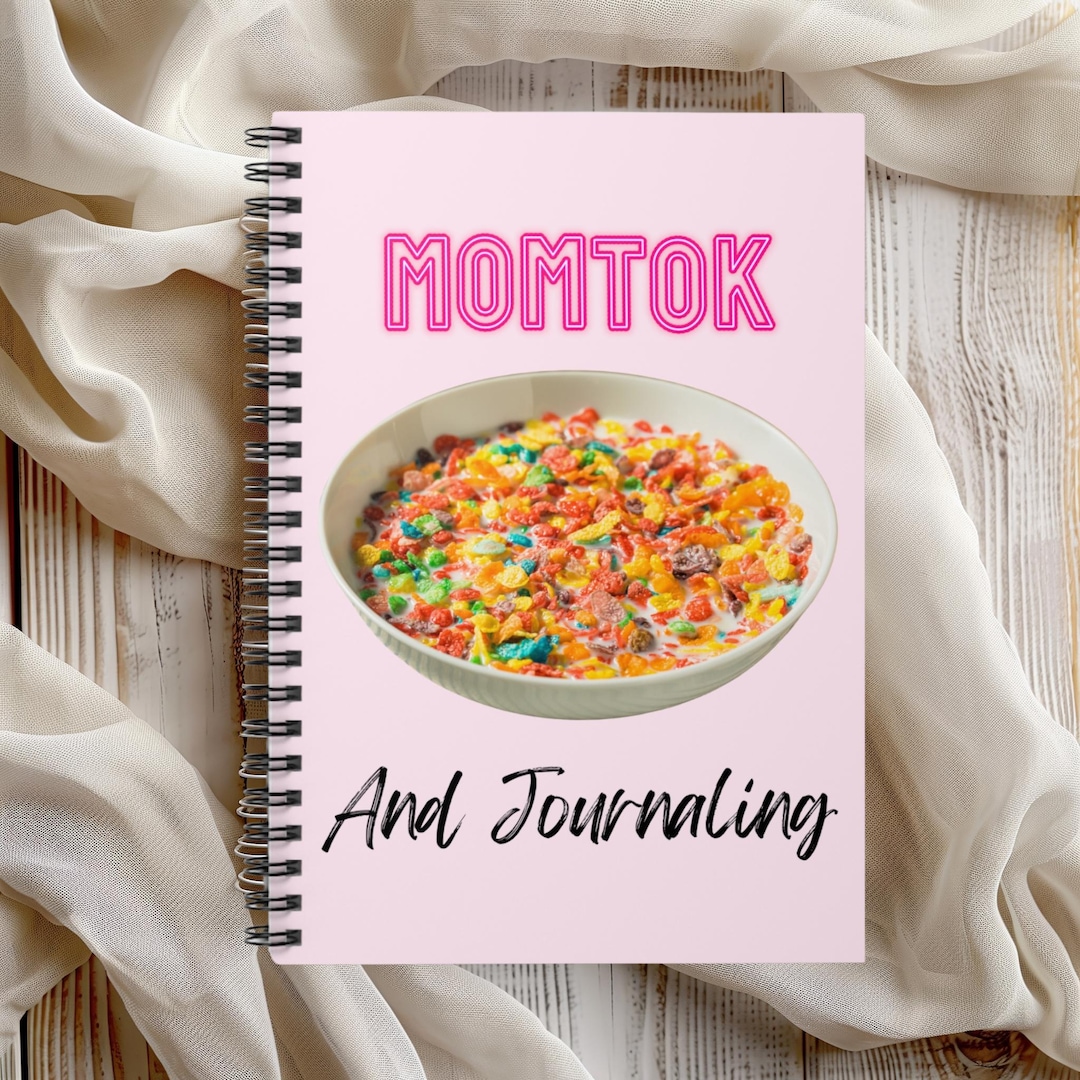 MOMTOK Spiral Journal Ruled Line, Reality TV Show Notebook, Baby Mama ...