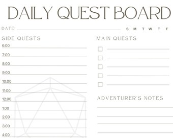 Daily Tracker Board - Etsy