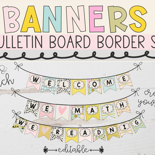 Math Classroom Banner - Etsy