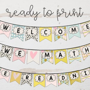 Editable Classroom Banner | Classroom Decor | Back to School | Welcome ...