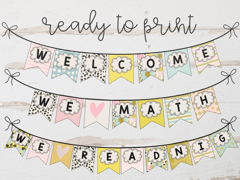 Editable Classroom Banner | Classroom Decor | Back to School | Welcome ...