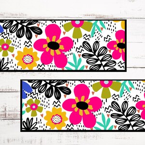 Bold and Beautiful Floral Bulletin Board Set, Cute Classroom Decor ...