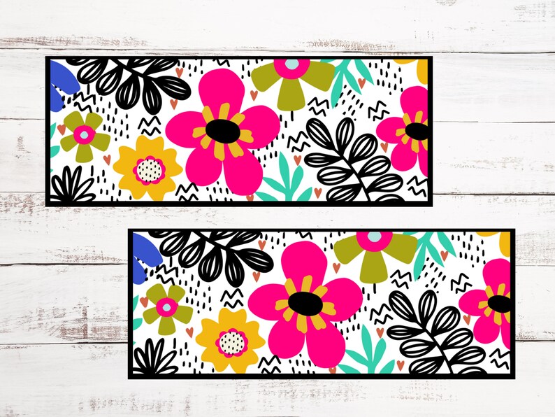 Bold and Beautiful Floral Bulletin Board Set, Cute Classroom Decor ...