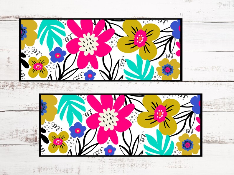 Bold and Beautiful Floral Bulletin Board Set, Cute Classroom Decor ...