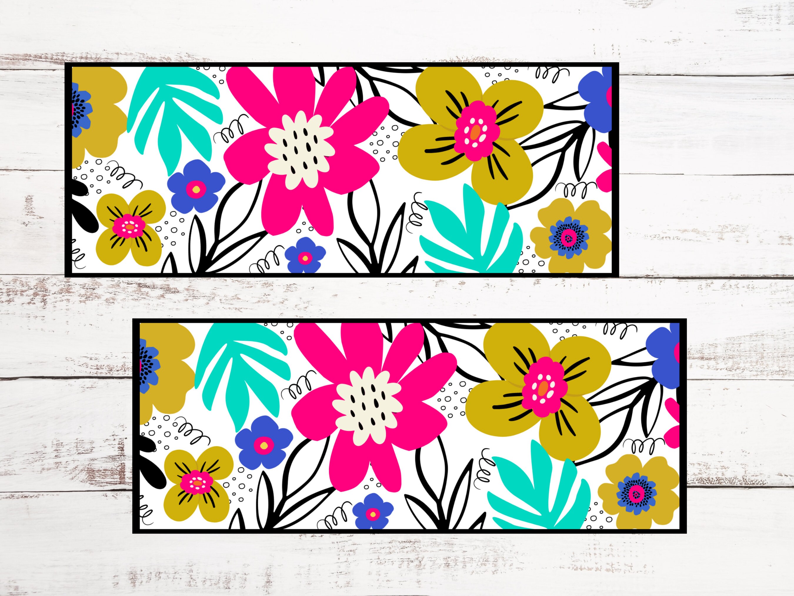 Bold and Beautiful Floral Bulletin Board Set, Cute Classroom Decor ...