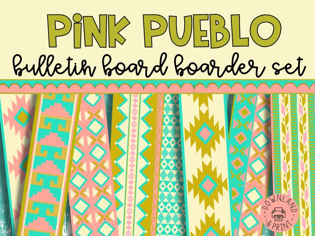 Aztec Bulletin Board Set, Navajo Decor, Cute Classroom Decor, Instant ...