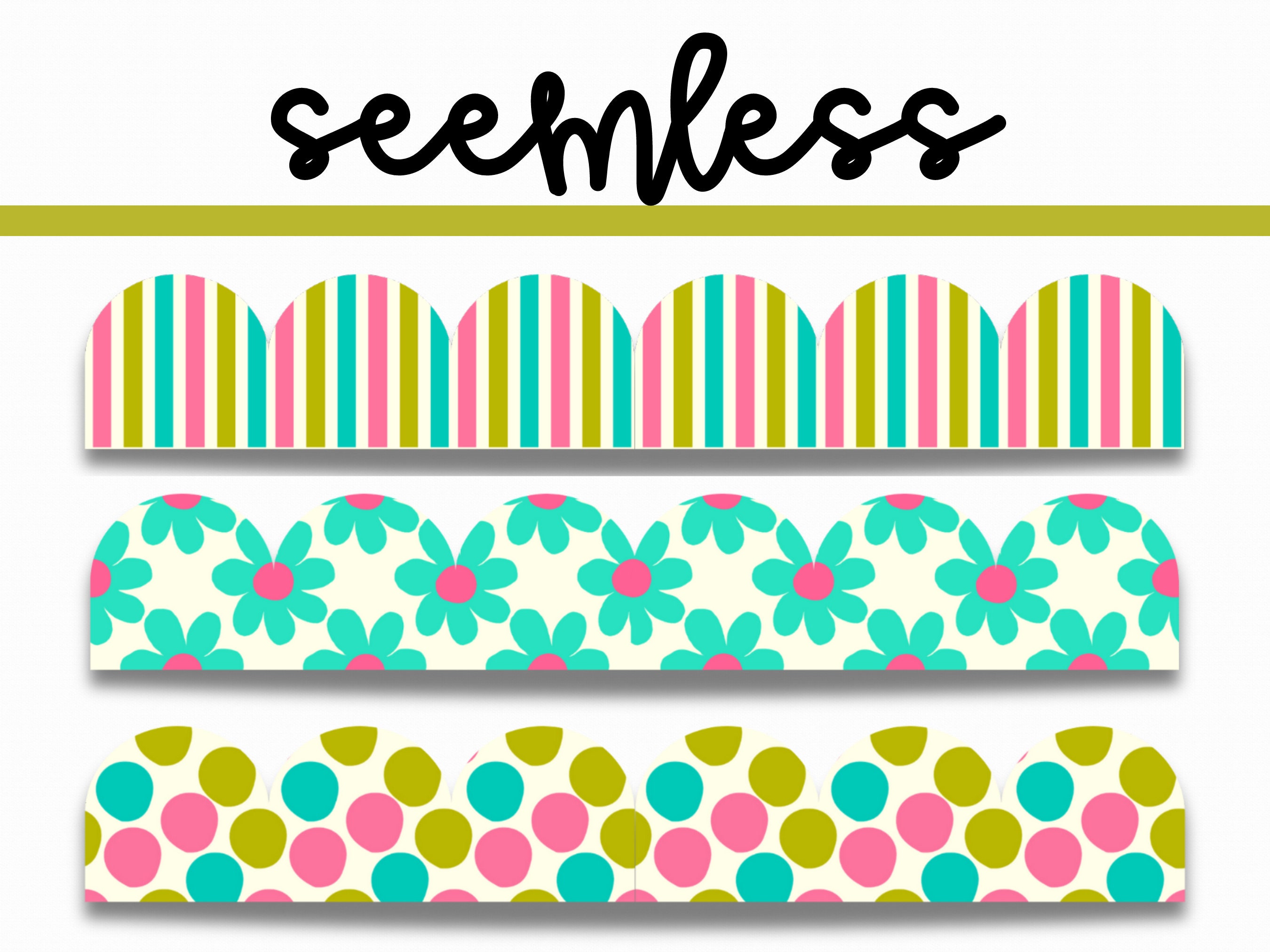 Petal Pop Printable Bulletin Board Borders | Fun and Colorful Classroom ...