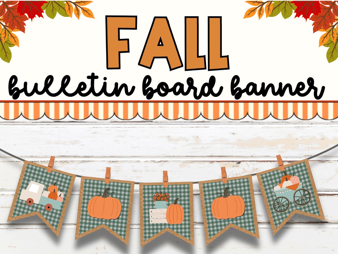 Fall Bulletin Board Banner | Printable Fall Classroom Decor | Instant ...
