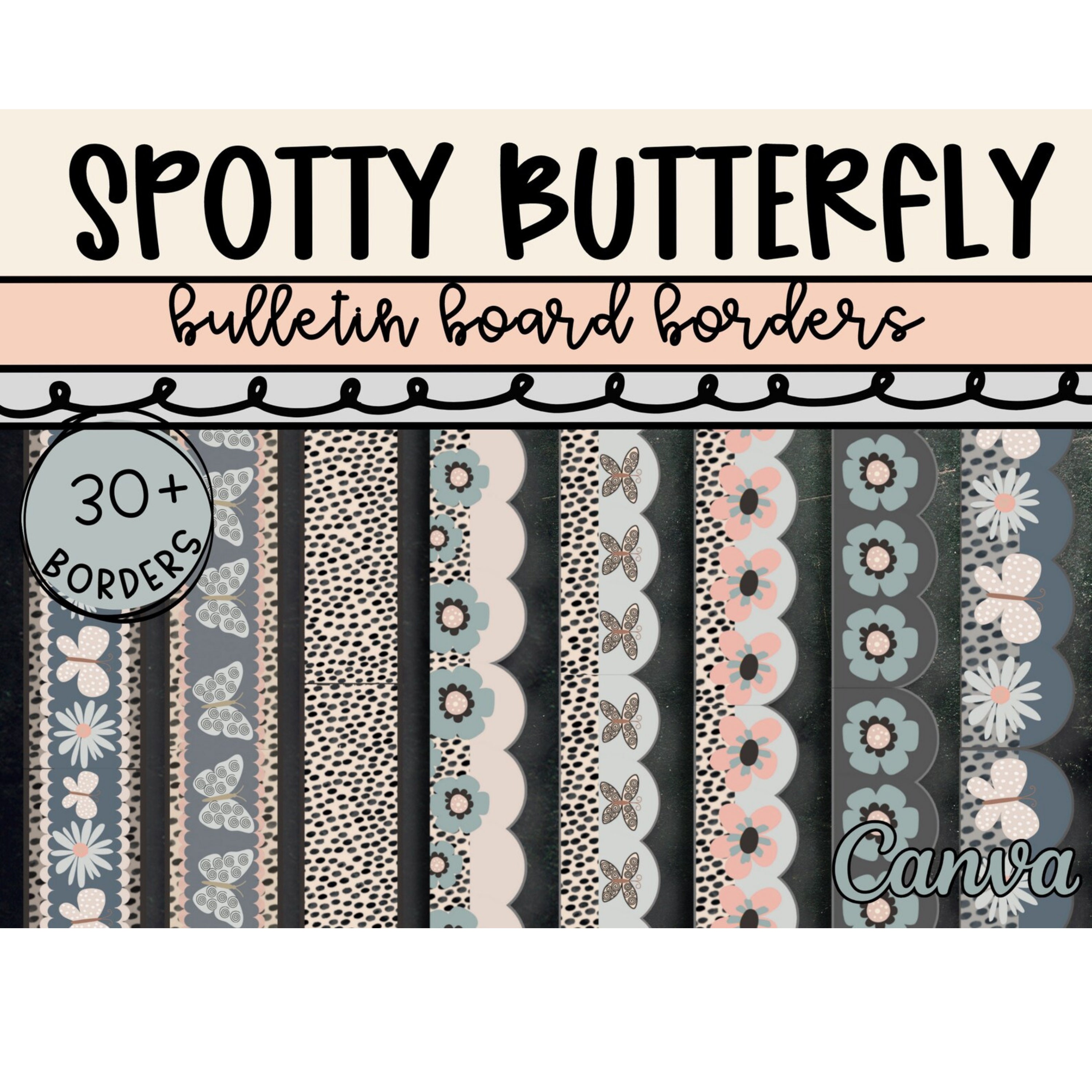 Boho Butterfly Bulleting Board Set | Cute Classroom Decorations ...