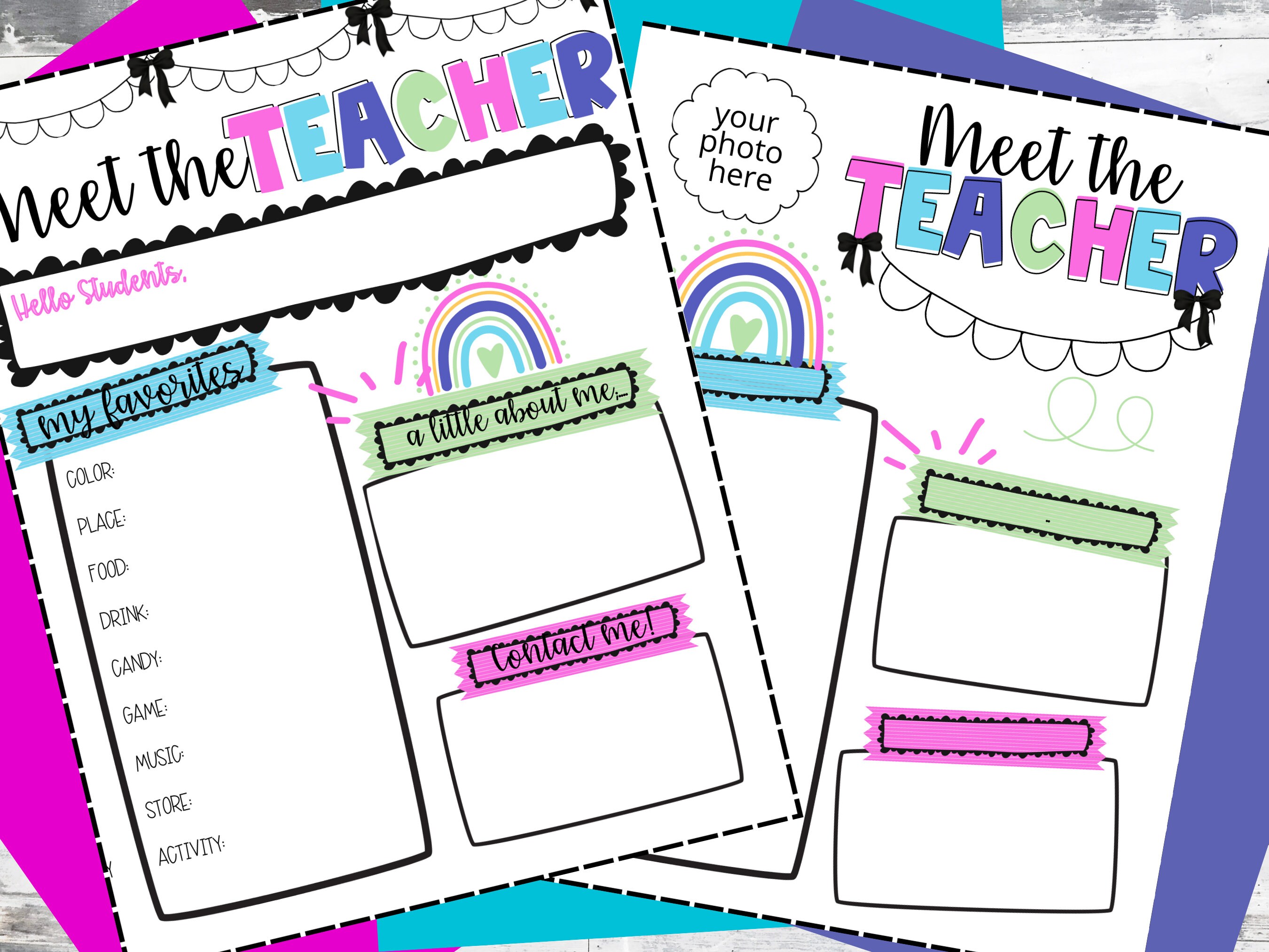 Meet the Teacher Editable Template, Back to School Welcome Letter ...