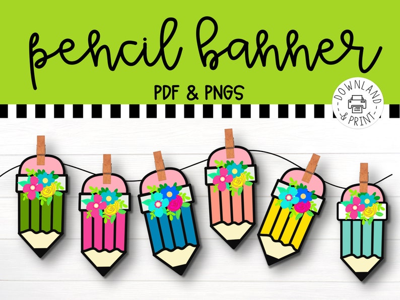 Bright & Fun Back-to-school Banner - Digital Download for Classroom ...