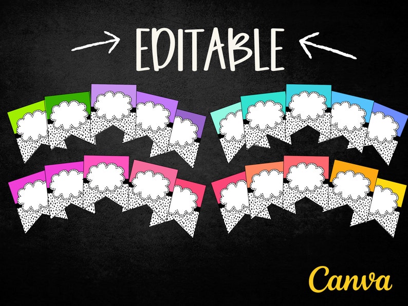 Editable Classroom Banner | Rainbow Classroom Decor | Back to School ...