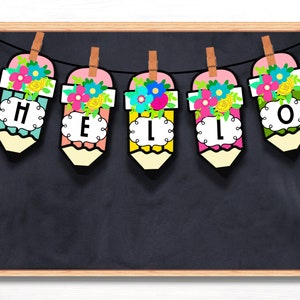 Bright & Fun Back-to-school Banner - Digital Download for Classroom ...