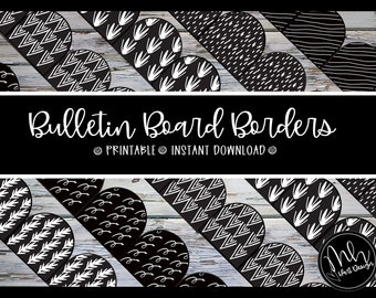 Black and White Printable Borders - Etsy
