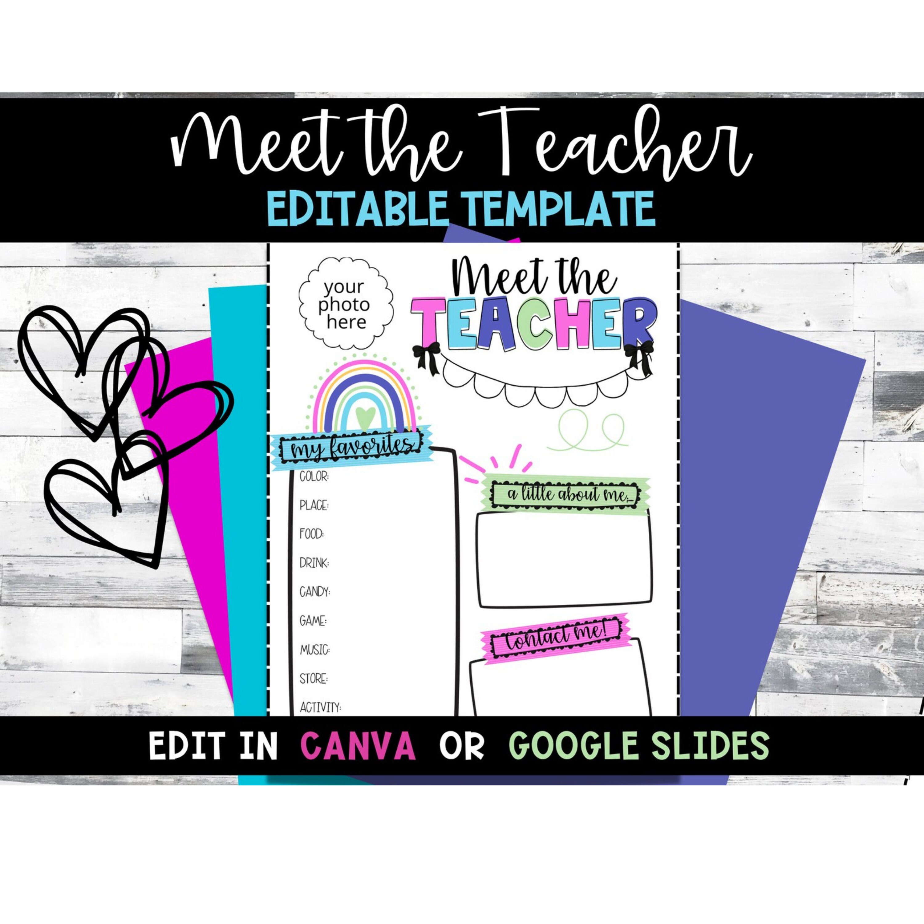 Meet the Teacher Editable Template, Back to School Welcome Letter ...
