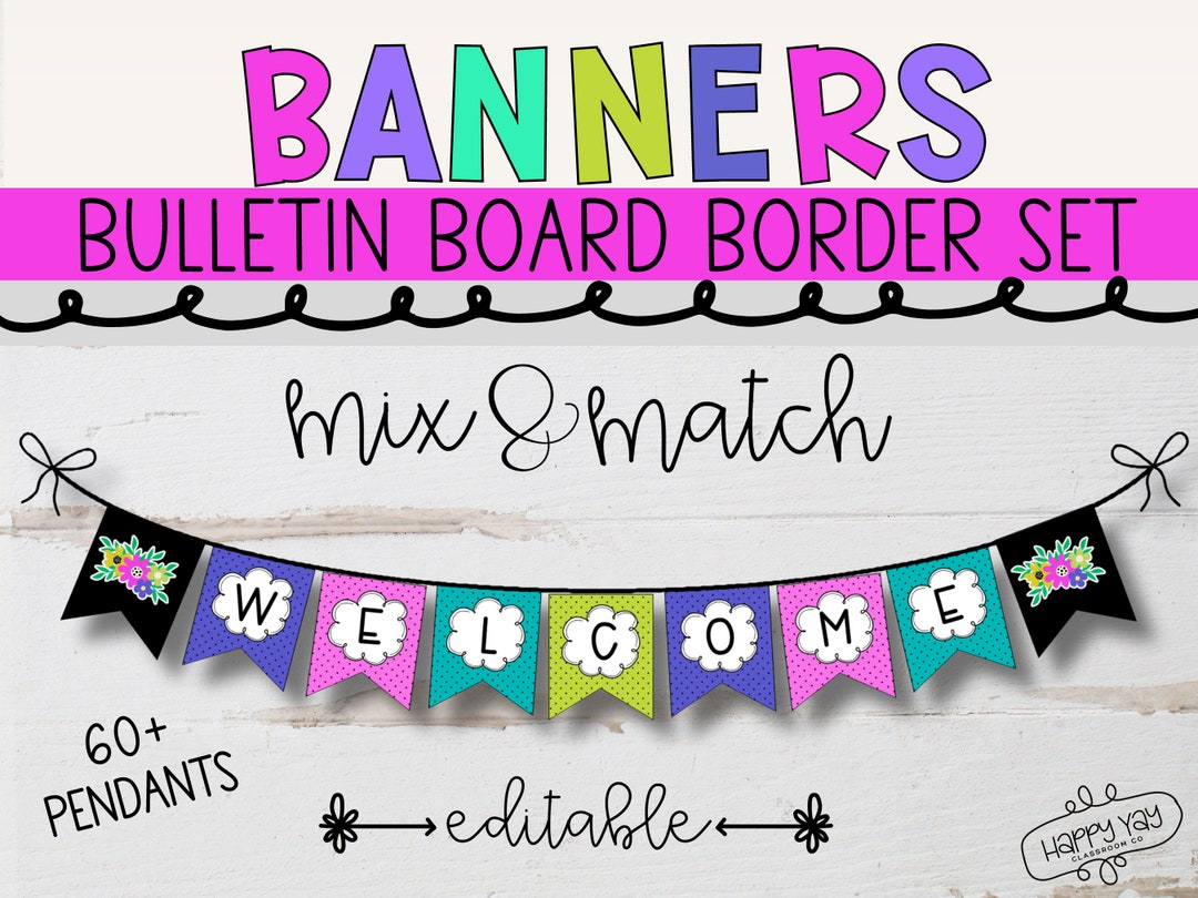 Editable Classroom Banner Classroom Decor Back to School - Etsy